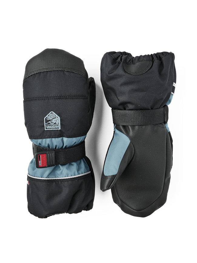 Kids' CZone Mitt - Black/petrol | Hestra Gloves
