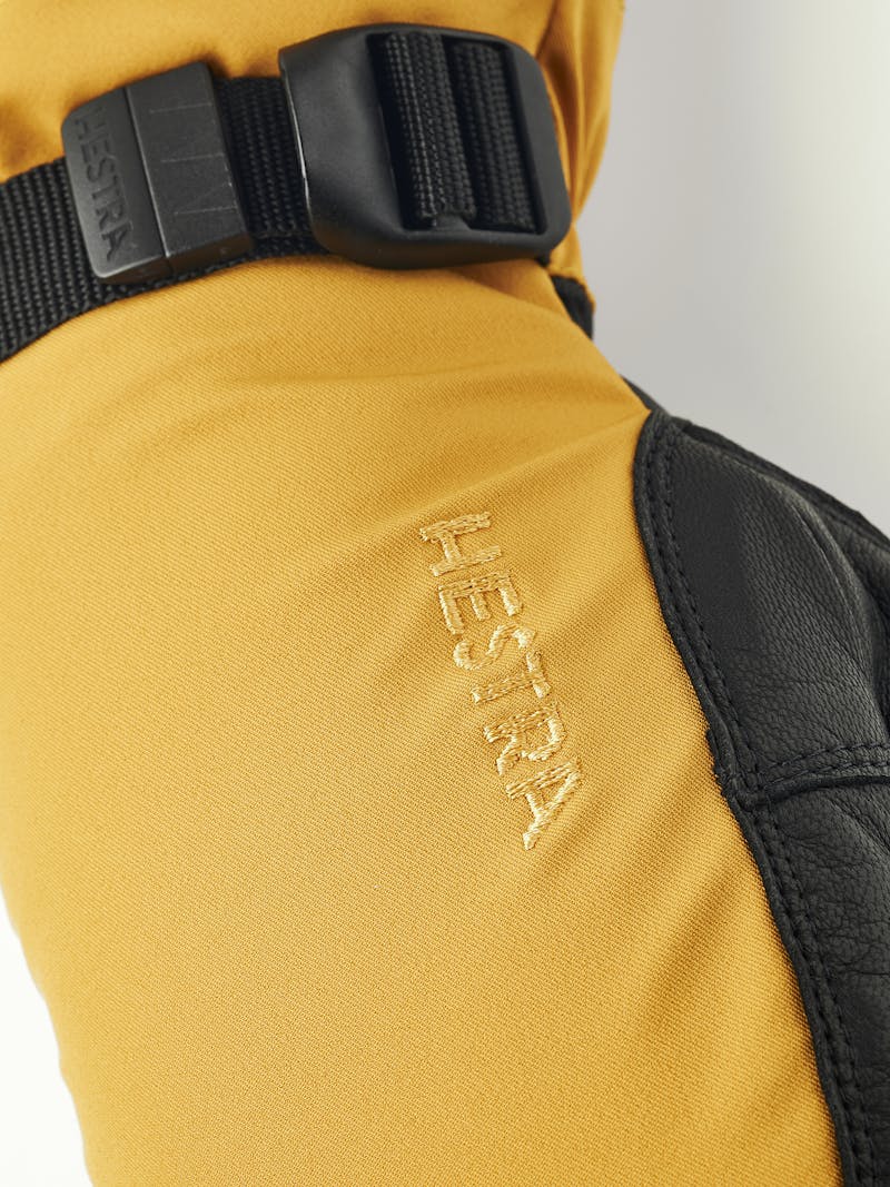 Army Leather Extreme Mitt - Mustard / black | Hestra Gloves
