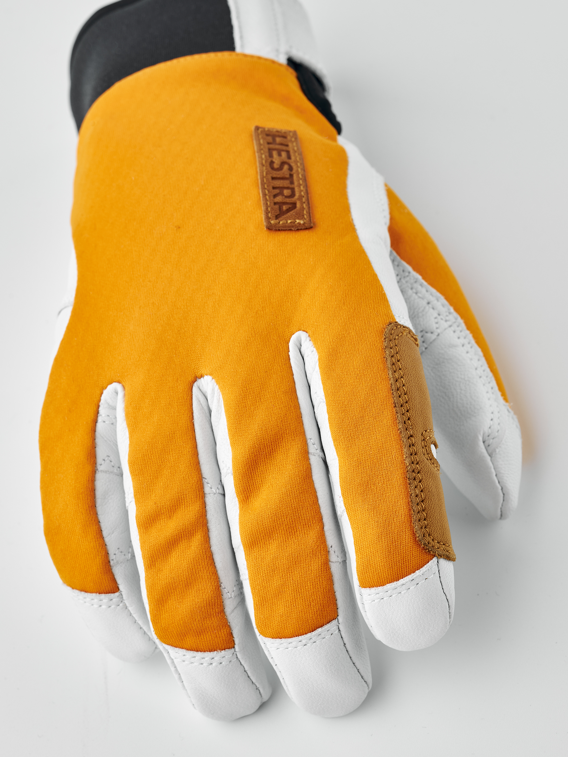 Ergo Grip Active Wool Terry 5-finger - Orange & Offwhite | Hestra Gloves