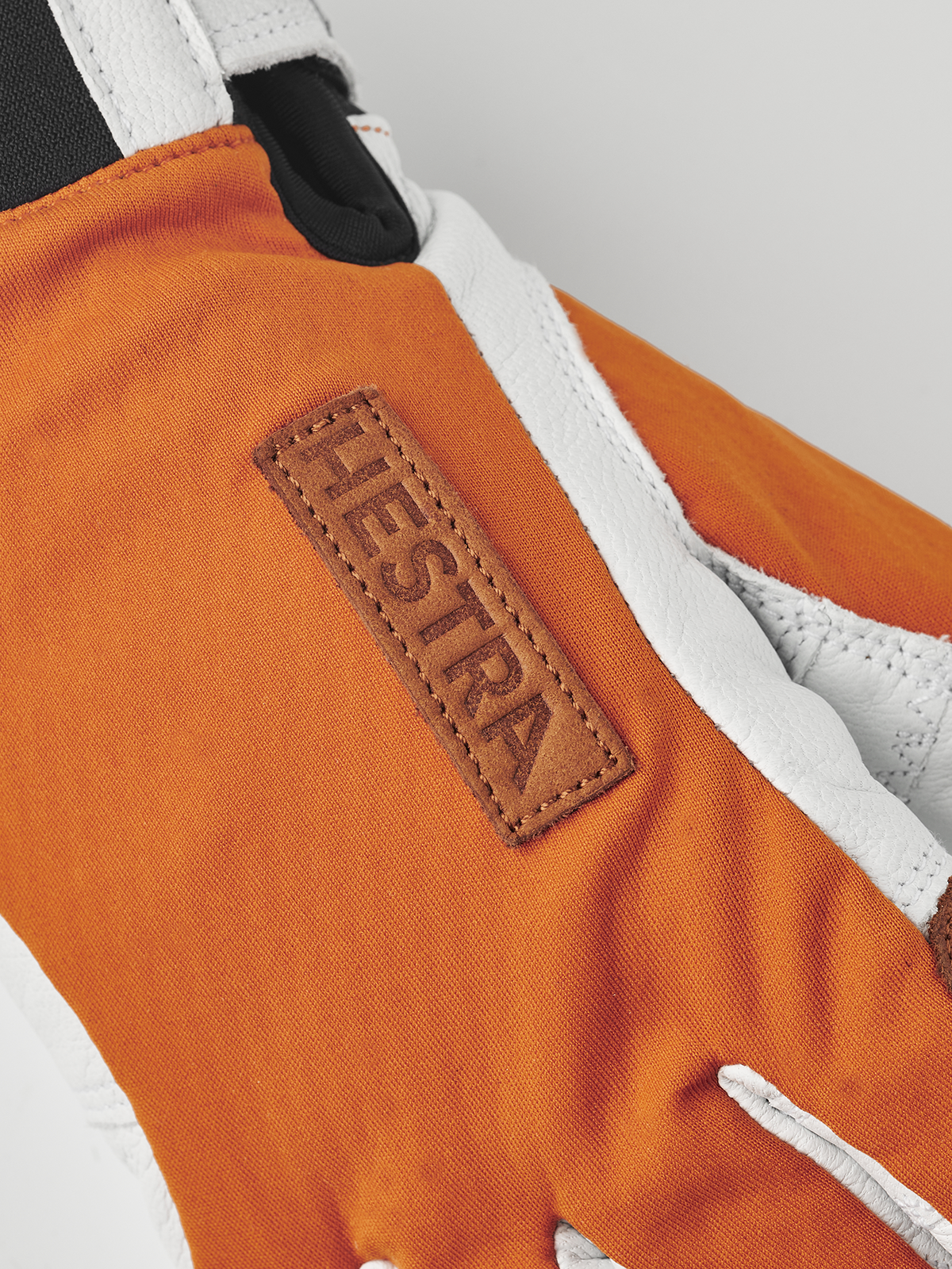 Ergo Grip Active Wool Terry 5-finger - Orange & Offwhite | Hestra Gloves